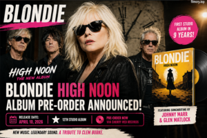 Blondie High Noon Album Pre-Order Announced of 2026 Release